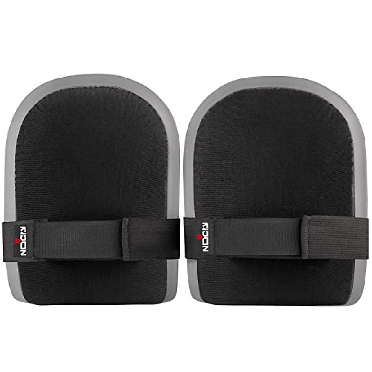 NoCry Home & Gardening Knee Pads for Women and Men - Lightweight Waterproof EVA Foam Cushion, Soft Inner Liner, and Easy Fit with Adjustable Hook'n'Loop Straps, Garden Kneeling Pads for Work, Grey