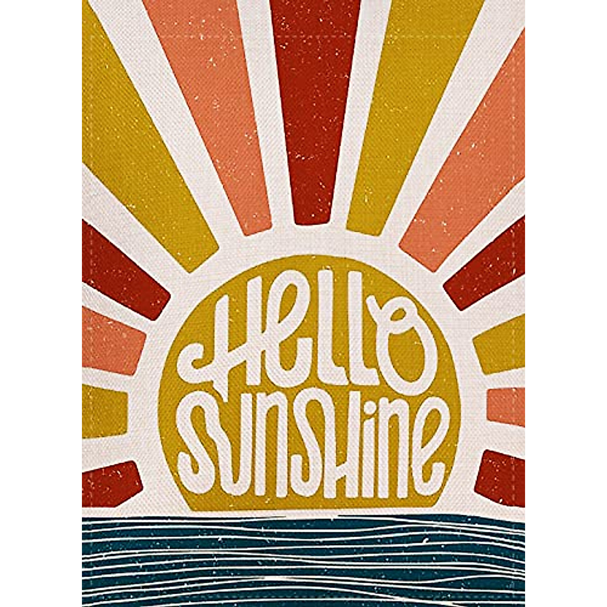 Summer Hello Sunshine Garden Flag 12.5×18 Inch Vertical Double Sided Yard Outdoor Decoration