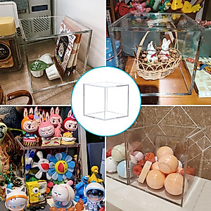 DARENYI Coffee Pod Holder with Lid, 5 x 5 inch Acrylic Storage Box for Nespresso VertuoLine Capsule K Cup Kcup Holder Coffee Pod Tea Bag Candy Storage Organizer Container