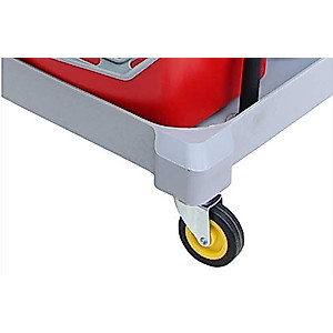 Janitorial Cart with Cover - 25 Gallon Bag - 2 Buckets - Mop Wringer Trolley