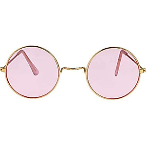 Fancy Hippie Glasses (Adult Size) 1 Pc.- Retro Style Sunglasses, Perfect for Parties, Festivals & Fashion Enthusiasts