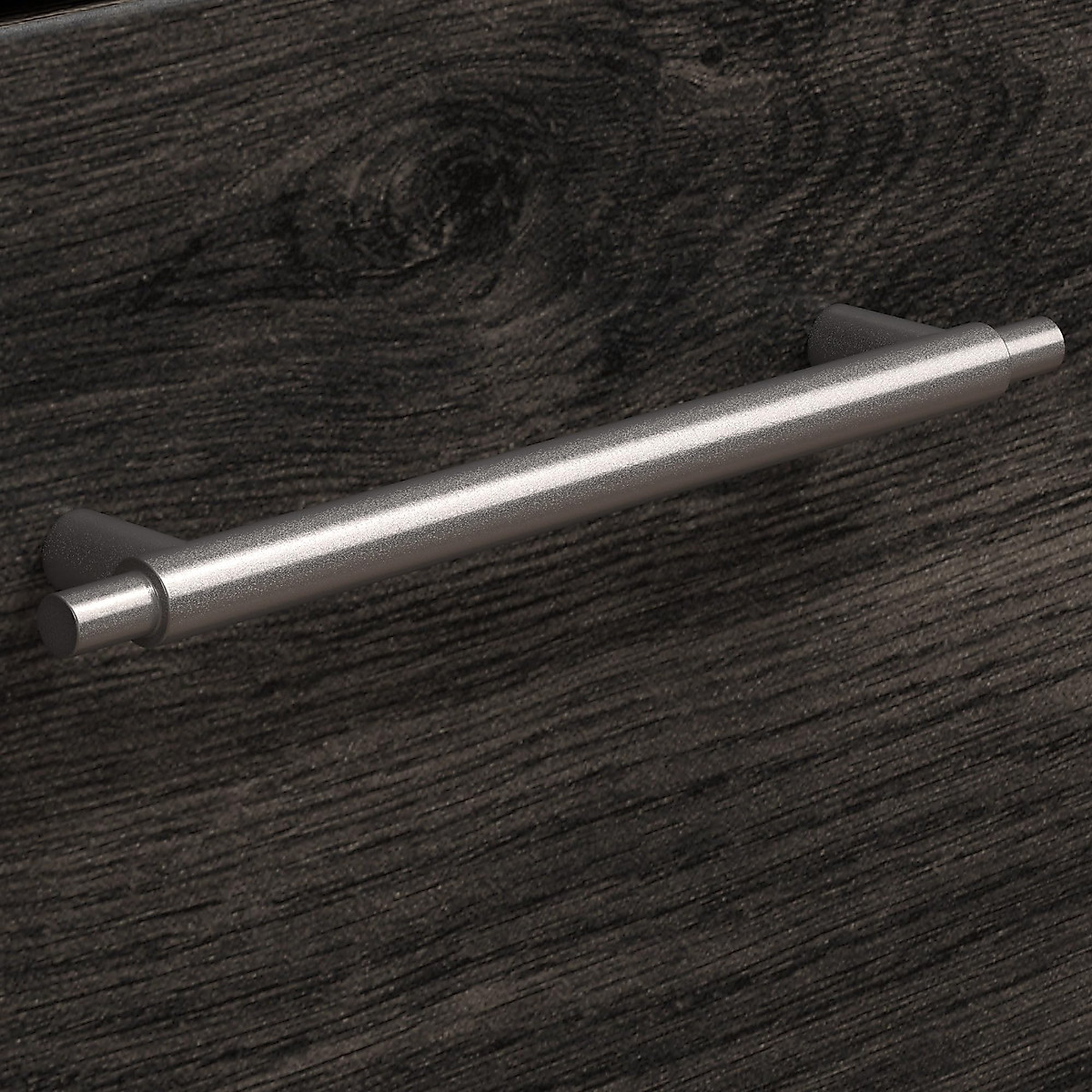 Bush Furniture Key West 2 Drawer Lateral File Cabinet in Dark Gray Hickory | Document Storage for Home Office | Accent Chest with Drawers