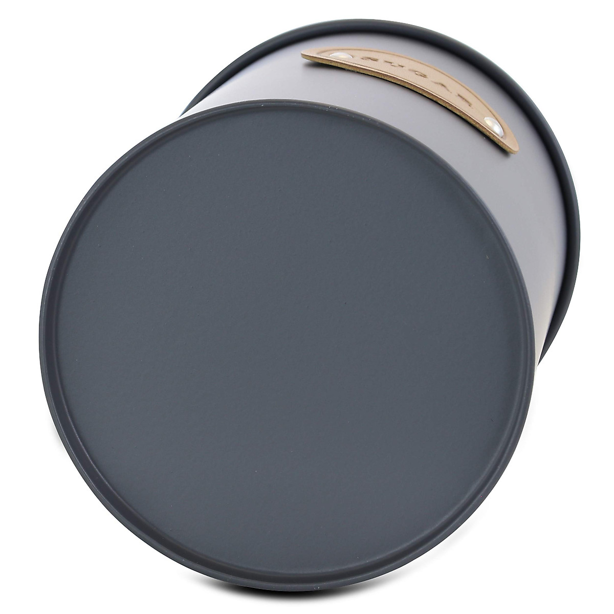 MegaChef Kitchen Food Storage and Organization 5 Piece Canister Set in Grey