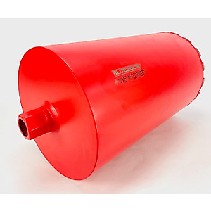 10" Inch Diamond WET Core Drill Bit 1-1/4” Threaded by BLUEROCK Tools for Concrete Rebar Asphalt Brick Rock Masonry Hole Barrel Coring