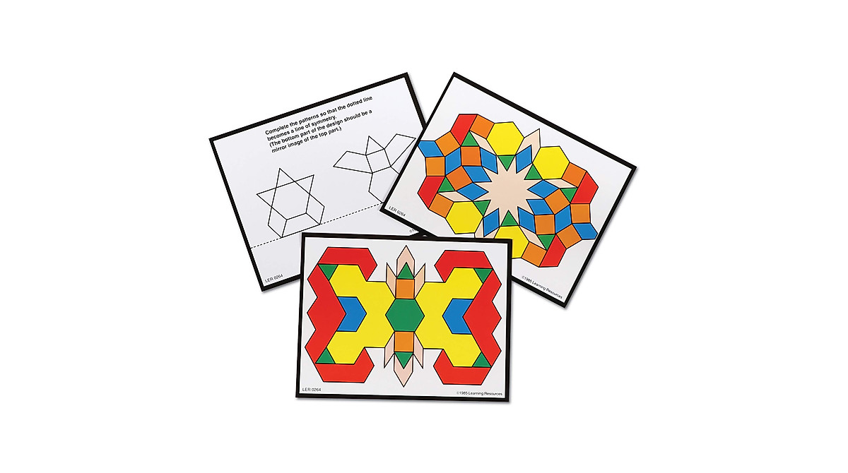 Pattern Block Activity Set for Kids Ages 7+ | STEM Geometric Shapes