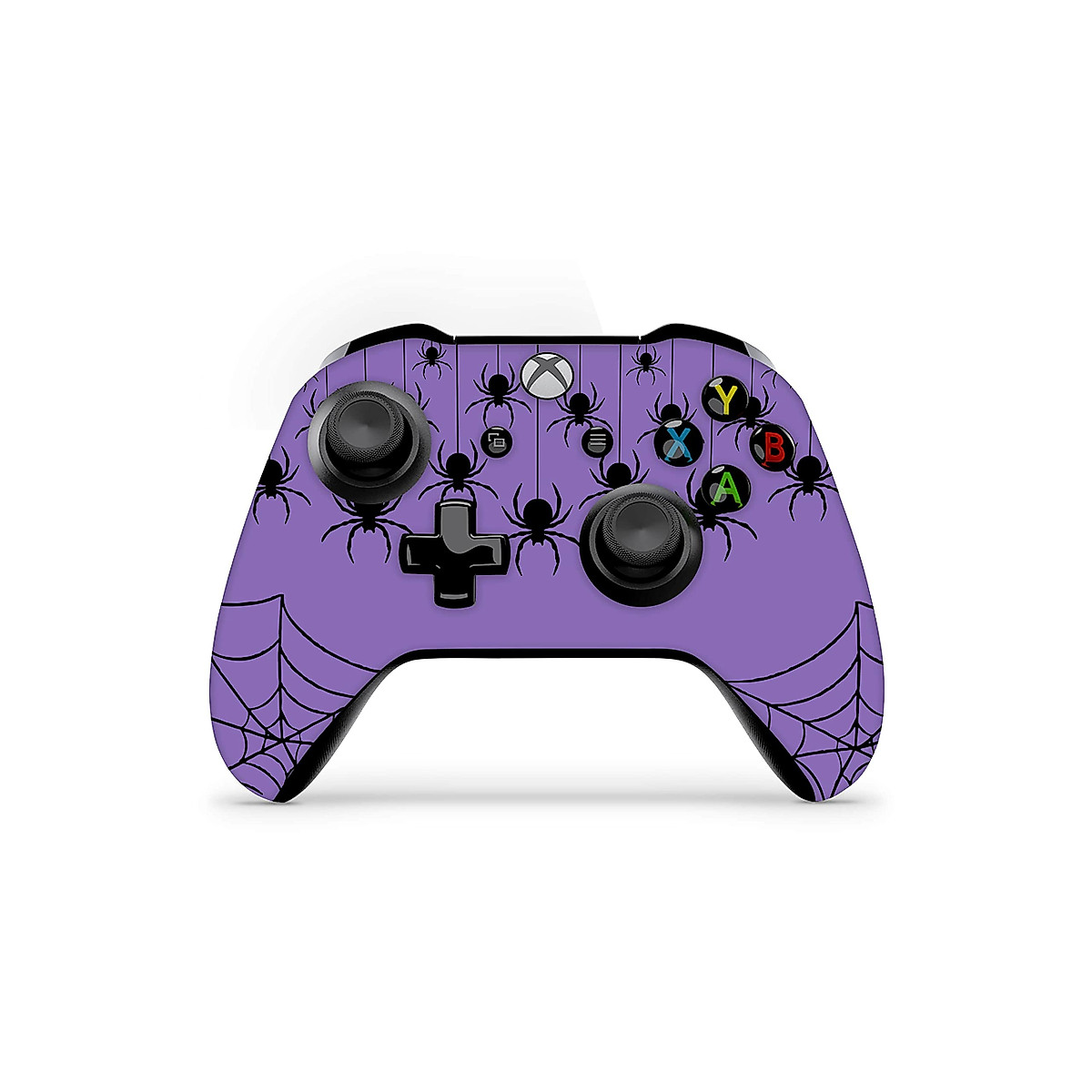 ZOOMHITSKINS Controller Skin Compatible with X1 S and X1 X, Vinyl Sticker Technology, Black Purple Spider Halloween Cute, Durable, 1 Skin, Made in The USA