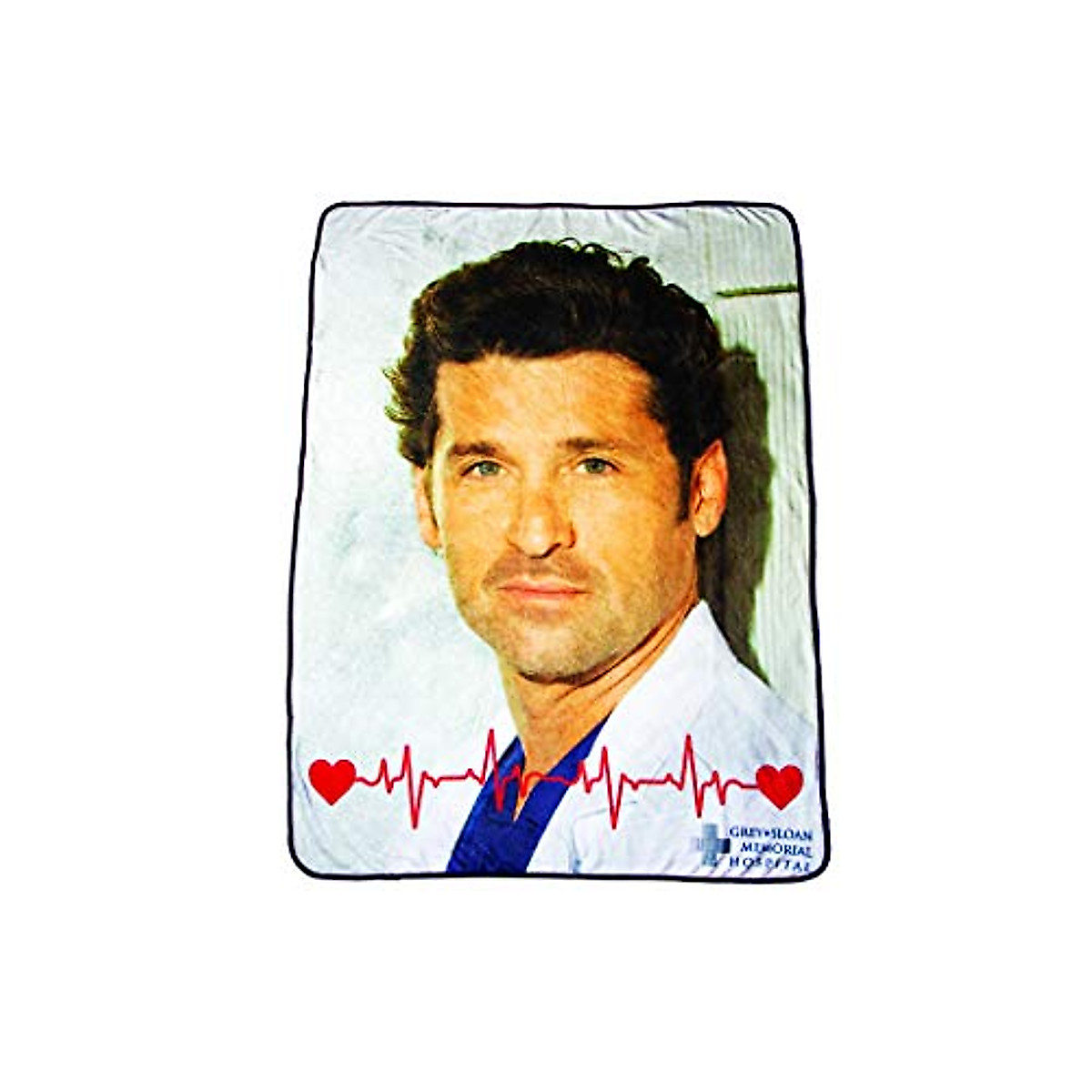 Greys Anatomy McDreamy Fleece Blanket | 45 x 60 Inch Soft Throw Blanket