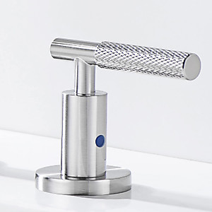 KPAIDA Bathroom Faucets, 3 Hole Bathroom Sink Faucet Brushed Nickel 8 inch Widespread Bathroom Faucet, 2 Handle Faucet for Bathroom Sink Vanity with Pop Up Drain