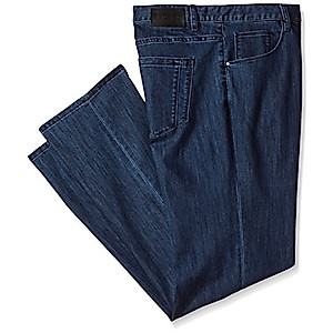 Perry Ellis Men's Big and Tall Big & Tall Coolmax 5 Pocket Denim Pant, Dark Indigo, 42W X 36L