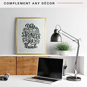 MCS Foundation 16x20 Poster Frame Traditional Brass, Vertical & Horizontal Wall Hanging Large Picture Frame for Photos, Posters & Art Prints (1-Pack)