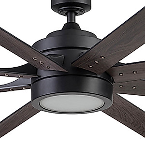 Honeywell Ceiling Fans 51473-01 Xerxes Ceiling Fan, 62, Matte Black