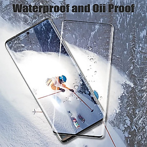 [2+2 Pack] Galaxy S20 Plus Screen Protector, Ultra HD Tempered Glass Film [Scratch Resistant] [3D Full Coverage ] [9H Hardness] [Fingerprint Unlock] For Samsung Galaxy S20 Plus