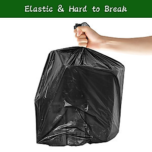 Umtiti Dog Poop Trash Can with Lid for Outdoors，12-Liter Trash Can with 180PCS Black Plastic Bags, Pet Waste Container，Black-Y+180BK