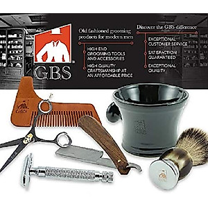 G.B.S 97% Men's Cedar & Pine Shave Soap –All Natural Shave Soap for Men- Creates a Rich Lather Foam for Ultimate Wet Shaving Experience (Cedar and Pine)