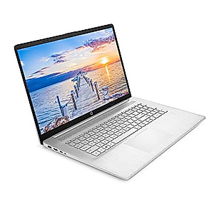 HP 17z 17.3" HD+ Touchscreen Laptop, AMD Ryzen 5 5625U Processor, 16GB DDR4 RAM, 256GB PCIe SSD, HDMI, Webcam, Fingerprint Reader, Wi-Fi 6, Windows 11 Home, Silver