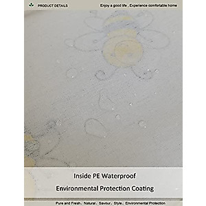 ONOEV Rectangular Folding Laundry Basket, waterproof Canvas Basket,gift basket,Suitable for children's room,Office,Clothes,Toys Storage（Bee）