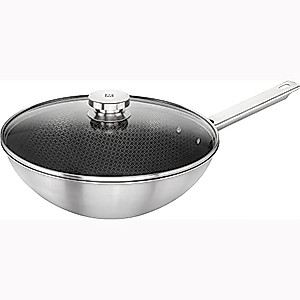 ZWILLING Joy Plus 12-inch Stainless Steel Nonstick Wok with Lid