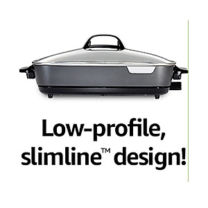 Nonstick Electric Skillet - Great for breakfast lunch dinner, and entertaining (16 Inch)