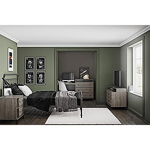 Ameriwood Home Kalissa Media Dresser for TVs up to 50", Gray Oak