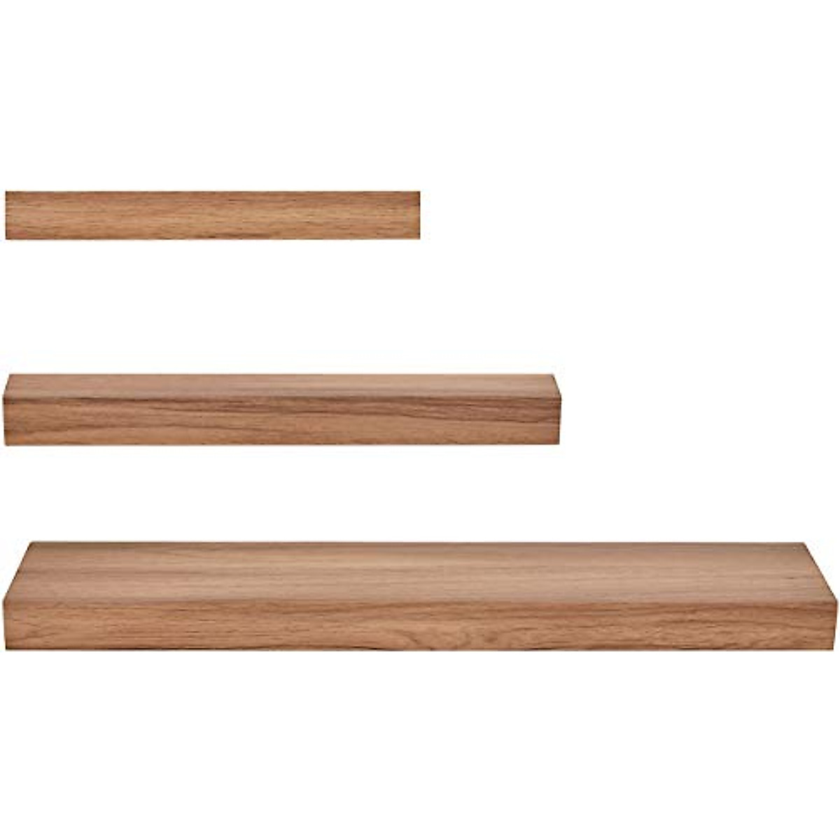 Kiera Grace kieragrace KG Maine Floating Shelves-Golden Oak, 12", 16", 24", Set of 3 Wall Organization