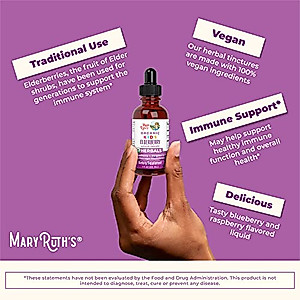 MaryRuth Organics Cocomelon Kids Elderberry Syrup, USDA Organic Elderberry, Sugar Free Kids Immune Support Supplement for Ages 4-13 Years, Clean Label Project Verified®, Vegan, Gluten Free, 1 Fl Oz