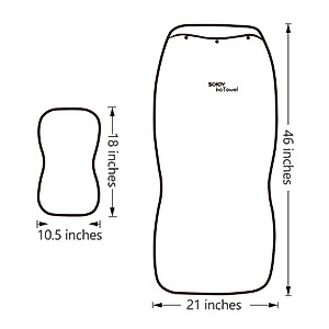 Sojoy Universal Car Seat Cushion for Four Season Car Seat Cover for Front of 2 Seats (Gray)