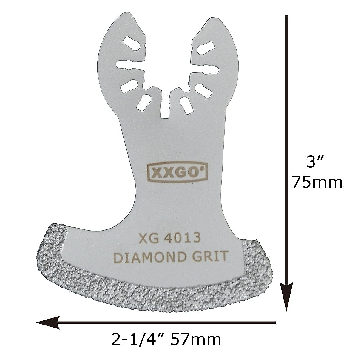 XXGO 4 Pcs Oscillating Multi Tool Diamond Segment Swing Grit Grout Blades XG4001S