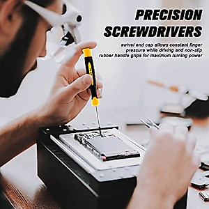 YSJOYTOOL 131-Piece Magnetic Screwdriver Set with Plastic Ranking, Includes Precision screwdriver and Pick & Hook, Ratchet Driver and Hex key, DIY Tools for Men Tools Gift