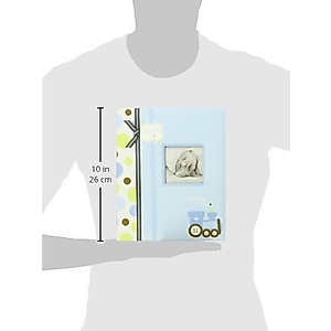 Lil Peach Train Baby Five Year Memory Book Photo Journal, Cherish Every Precious Moment Of Your Babys First Years, Blue