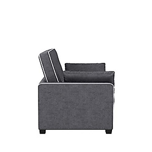 Serta Convertible Sofa, Charcoal