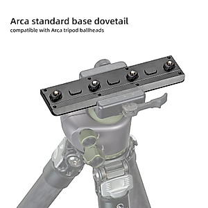 FANAUE MLok Arca Rail Tripod Mount Adapter Compatiable Arca-Swiss/RRS Dovetail Tripod Ballhead Quick Release Plate(M LOK-140)