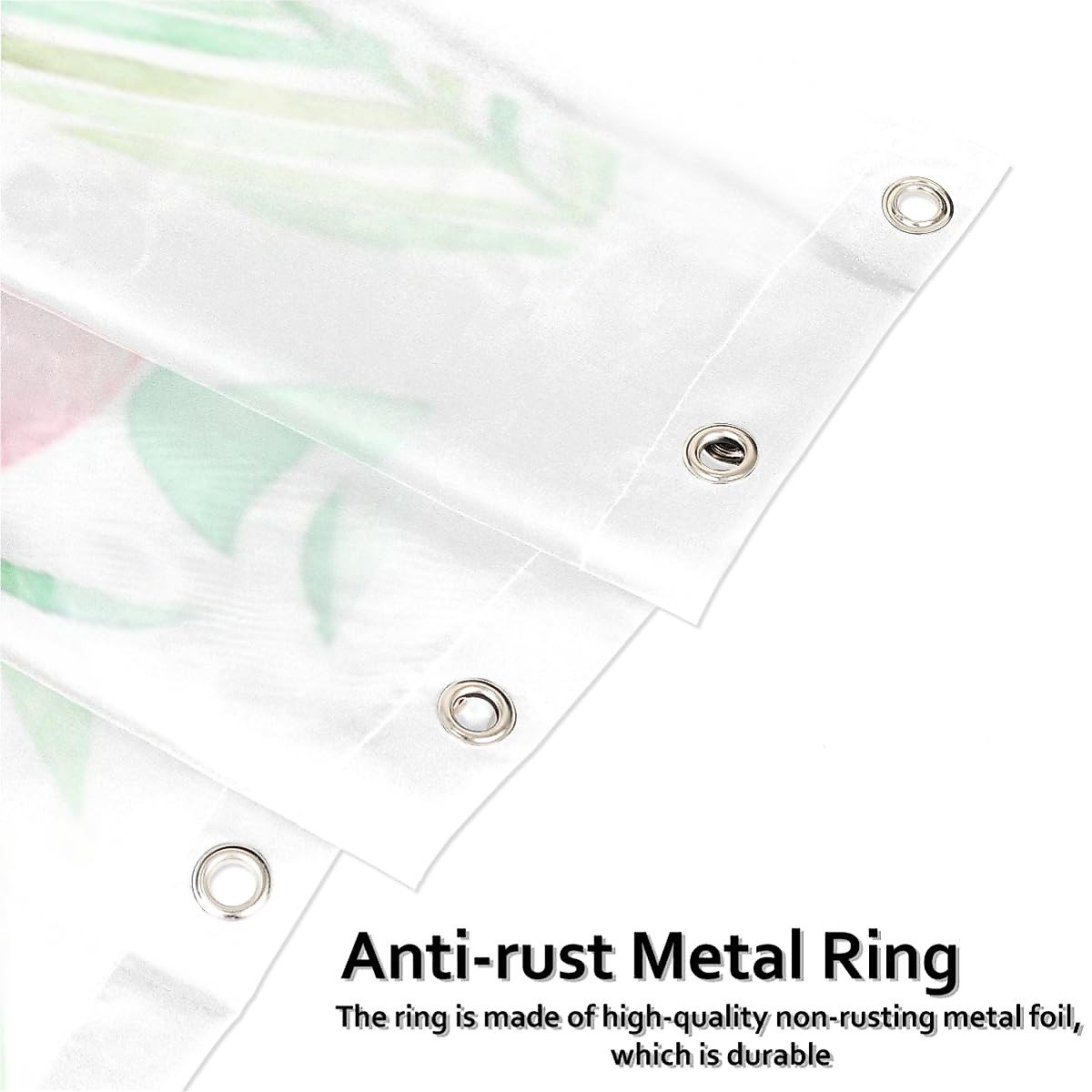 Aglebo Watercolor Flamingo Tropic Leaves Shower Curtain Fabric Shower Curtain Set with 12 Hooks Water-Proof 72 * 72 Inches for Bathroom Beach Caravan Hotel