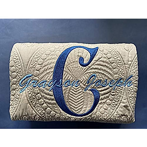 OllieByBeebz Personalized Baby Quilt Baby Blankets Monogrammed Blankets for Kids Baby Blankets for Boys Girls Embroidered Baby Gifts