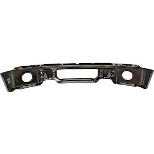 Evan Fischer Front Bumper Compatible with 2009-2014 Ford F-150, Chrome Steel with Fog Light Holes FO1002411