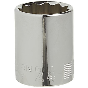 CRAFTSMAN Shallow Socket, Metric, 1/2-Inch Drive, 24mm, 12-Point (CMMT44242)