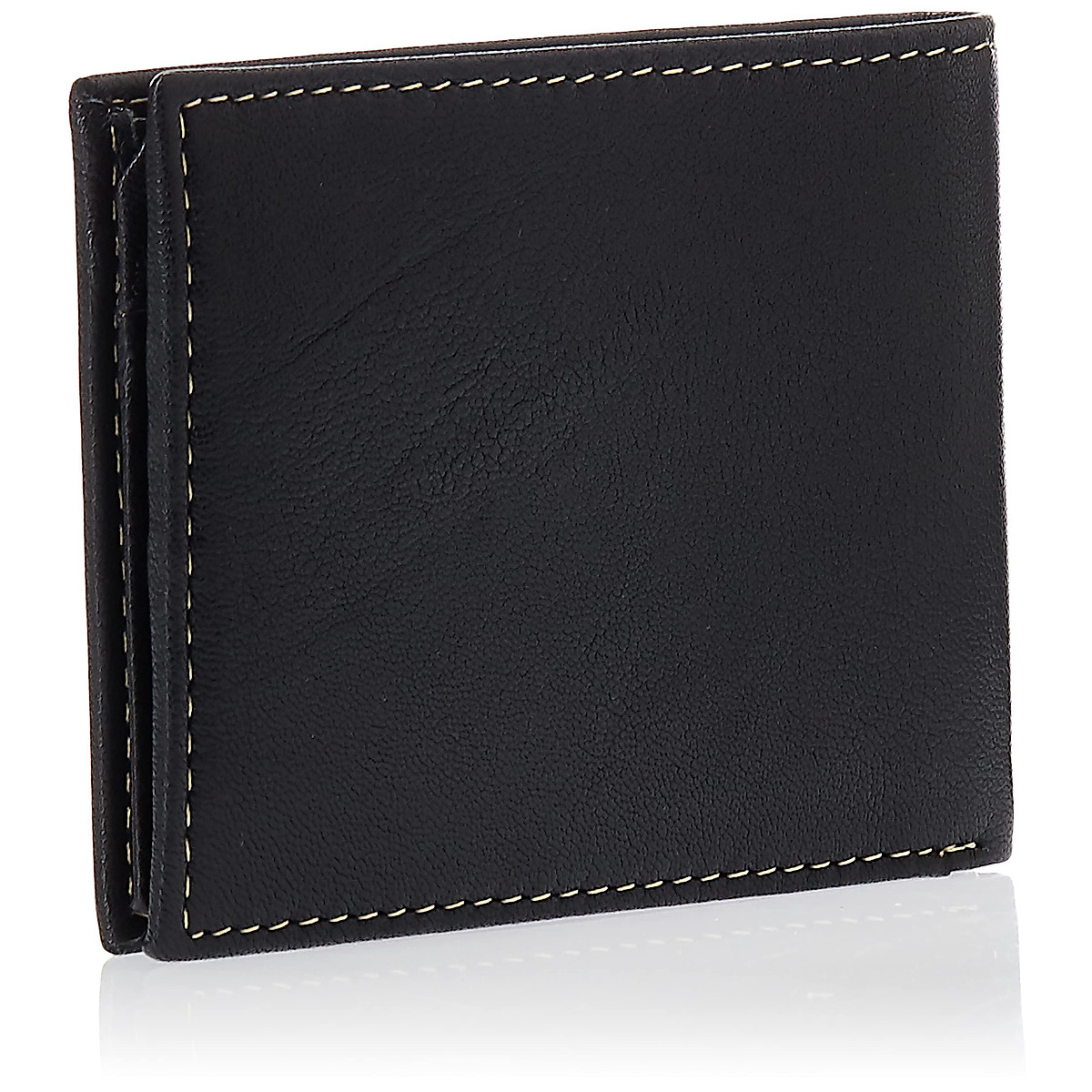 Timberland mens Leather Wallet With Attached Flip Pocket, Black (Blix), One Size