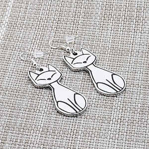 The Owl Home Palisman Earring The Owl Home Movie Fans Gift Cat Earring (Owl home Cat Earring)