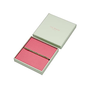 Ted Baker London Melrah Icon Crystal Slider Adjustable Tennis Bracelet for Women (Gold Tone/Erinite Crystal)