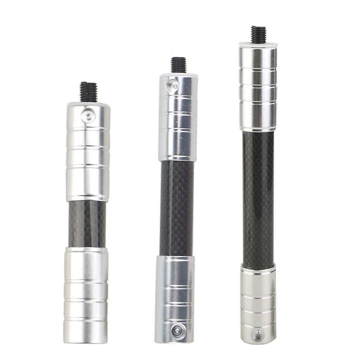 SHARROW Archery Balance Bar Extension Pole Rod 4" 5" 6" Carbon Fiber Bow Stabilizer Weight Recurve Bow and Compound Bow Balance Bar Bow Accessories (4inch)