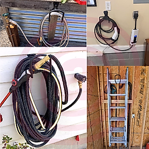 Araiozora Hose Holder Wall Mount,Heavy Duty Hanger Garden Water Hose Reels for Outside,Storage For 5/8" Garden Hose 100 FT 1 PC