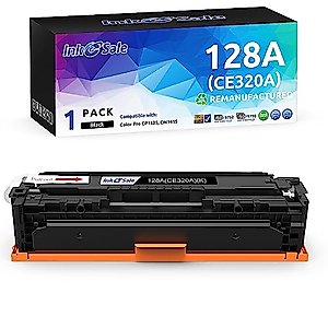 INK E-SALE Remanufactured Toner Cartridge Replacement for HP 128A CE320A Toner Canon 116 Toner Black Ink for HP Pro Color MFP CP1525n CP1525nw CM1415fn CM1415fnw MF8080Cw MF8050Cn Printer 1-Pack Black