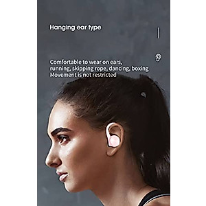 eDealz Fully Wireless Bluetooth 5.0 Rechargeable Active Sports Earbud Headphones w Smart LCD Display 48h USB C Power Charging Case Microphone Surround Stereo Bass and Passive Noise Cancelling (Pink)