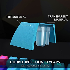 BOYI Wired 60% Mechanical Gaming Keyboard,Mini RGB Cherry MX Switch PBT Keycaps NKRO Programmable Type-C Keyboard for Gaming and Working (Joker-Color,Cherry MX Brown Switch)