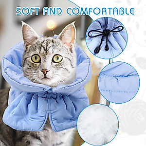 Cat Cone Collar, Adjustable Cat Recovery Collar Lightweight Waterproof Protective Cat Collar Soft Pet Recovery Collar Prevent Dogs Cats from Licking Wounds (S)