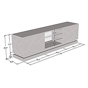 Qiu Modern 63"-79" TV Stand (79 inch)
