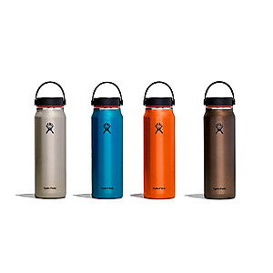 Hydro Flask Steel 24 Oz Lightweight Wide Flex Cap Obsidian