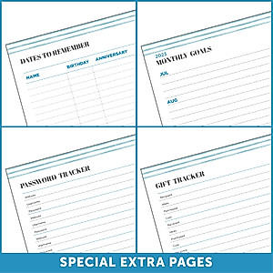 2023-2024 Office Depot® Brand Fashion Monthly Academic Planner, 8-1/4" x 10-3/4", Leaves Blue, July 2023 to June 2024, NS81022L