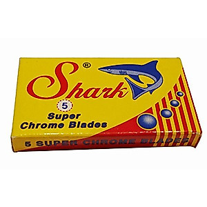 Super Chrome Double Edge Razor Blades 5 Blades by Shark