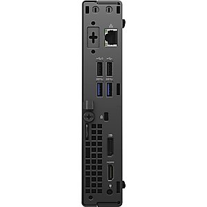 Dell OptiPlex 3000 3080 Desktop Computer - Intel Core i3 10th Gen I3-10105T - 8 GB RAM DDR4 SDRAM - 128 GB NVMe M.2 PCI Express M.2 SSD - Micro PC - Black