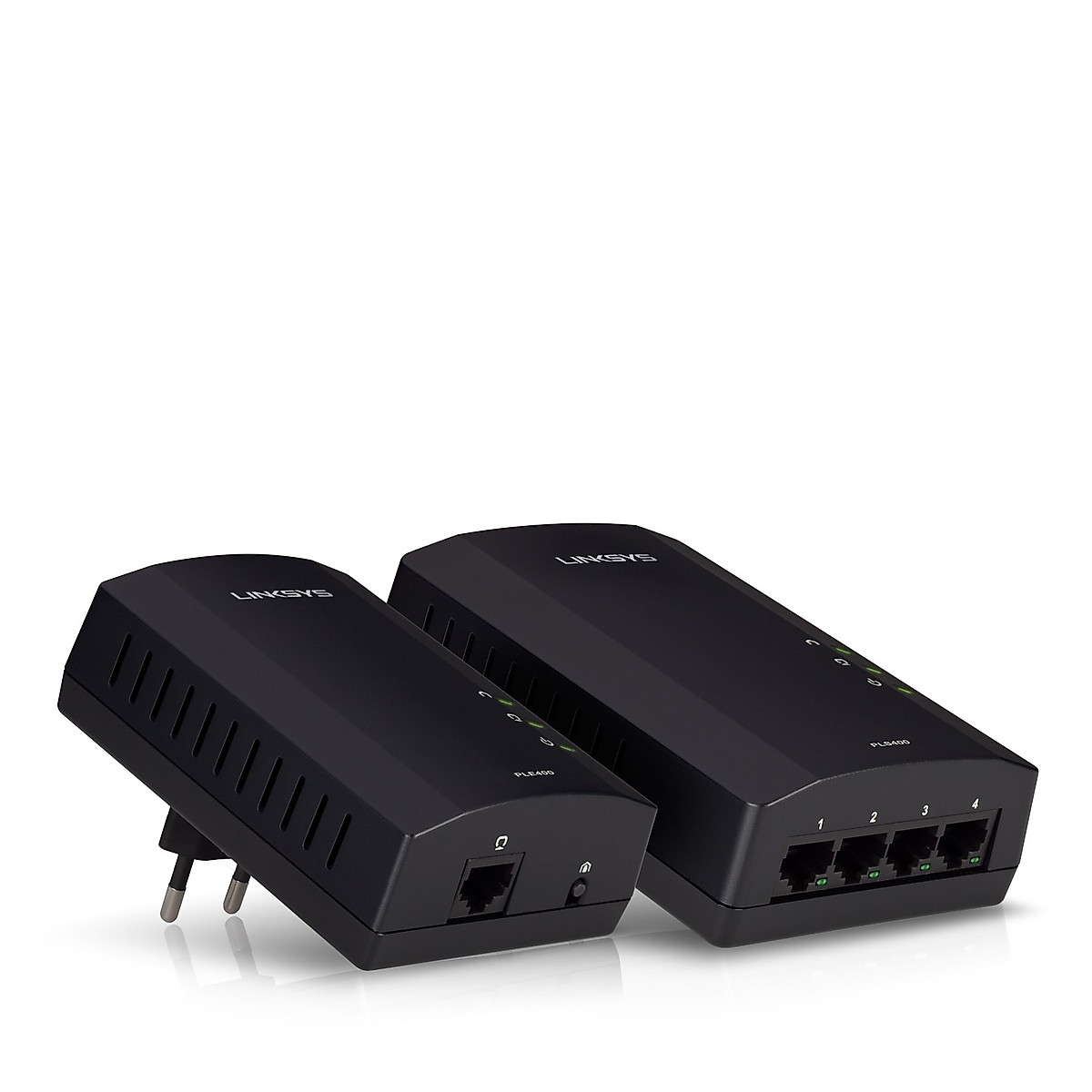 Linksys Powerline AV 1-Port and 4-Port Network Adapter Set (PLSK400-NP)